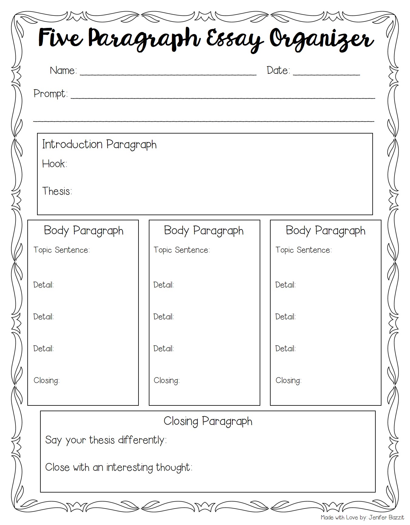Five Paragraph Essays - How to Teach & Grade - Thrive in Grade Five
