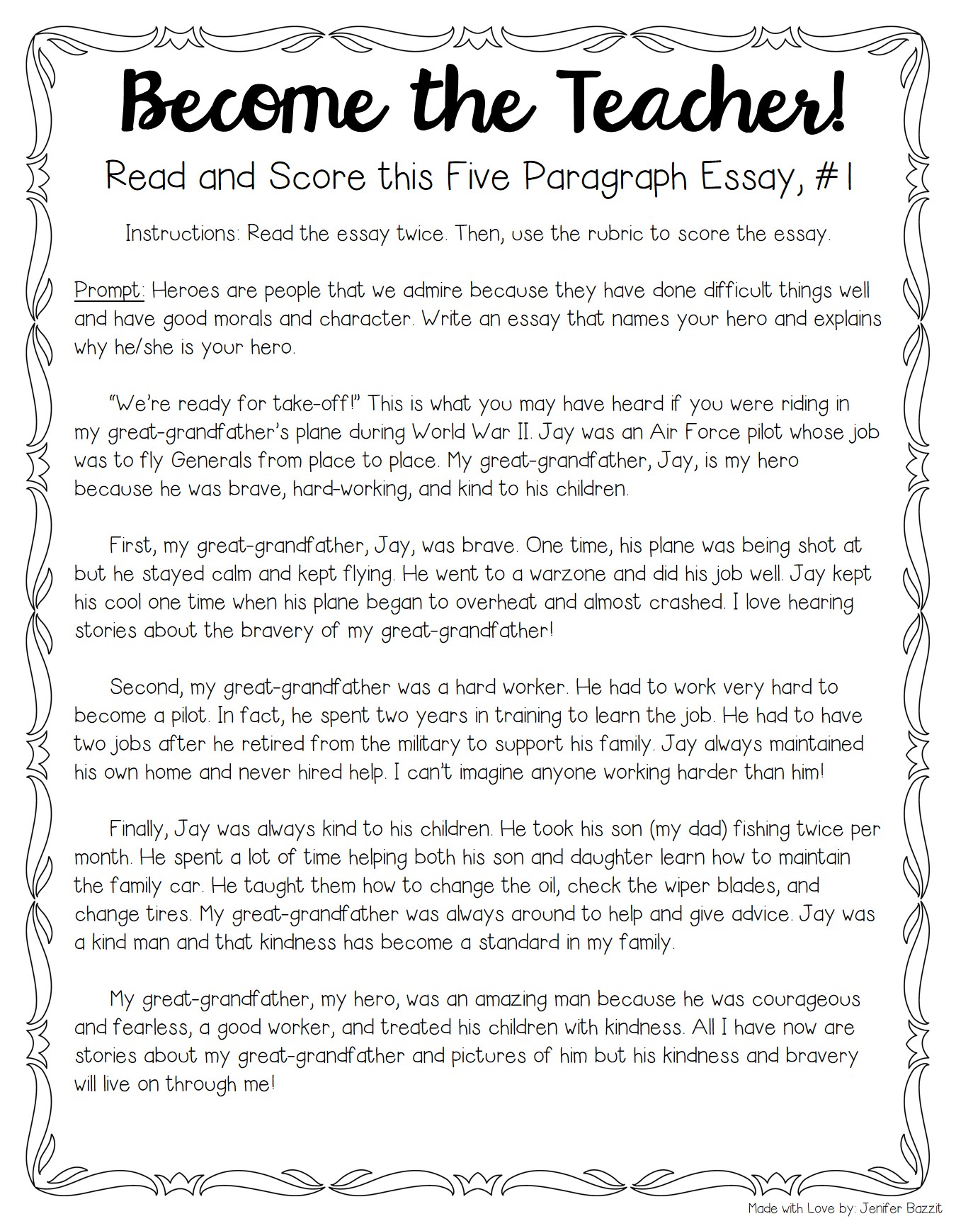 Five Paragraph Essays - How to Teach & Grade - Thrive in Grade Five