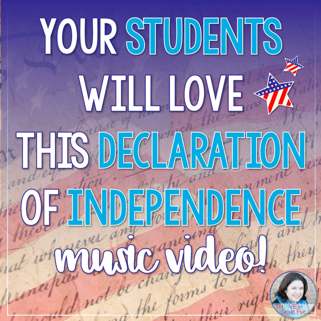 Teach the Declaration of Independence the Fun Way! - Thrive in Grade Five