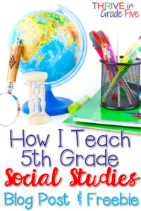 How I Teach 5th Grade Social Studies - Thrive in Grade Five