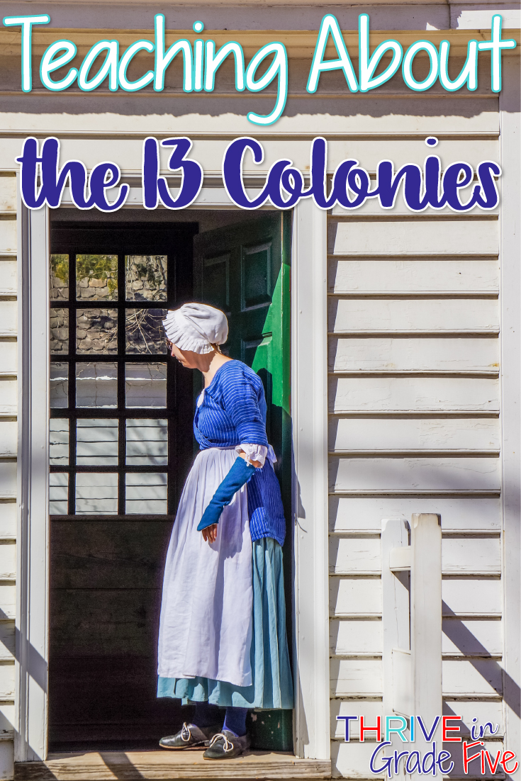 Teaching About the 13 Colonies - Thrive in Grade Five