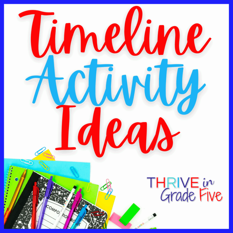 How to Teach Timelines in Social Studies Class - Thrive in Grade Five