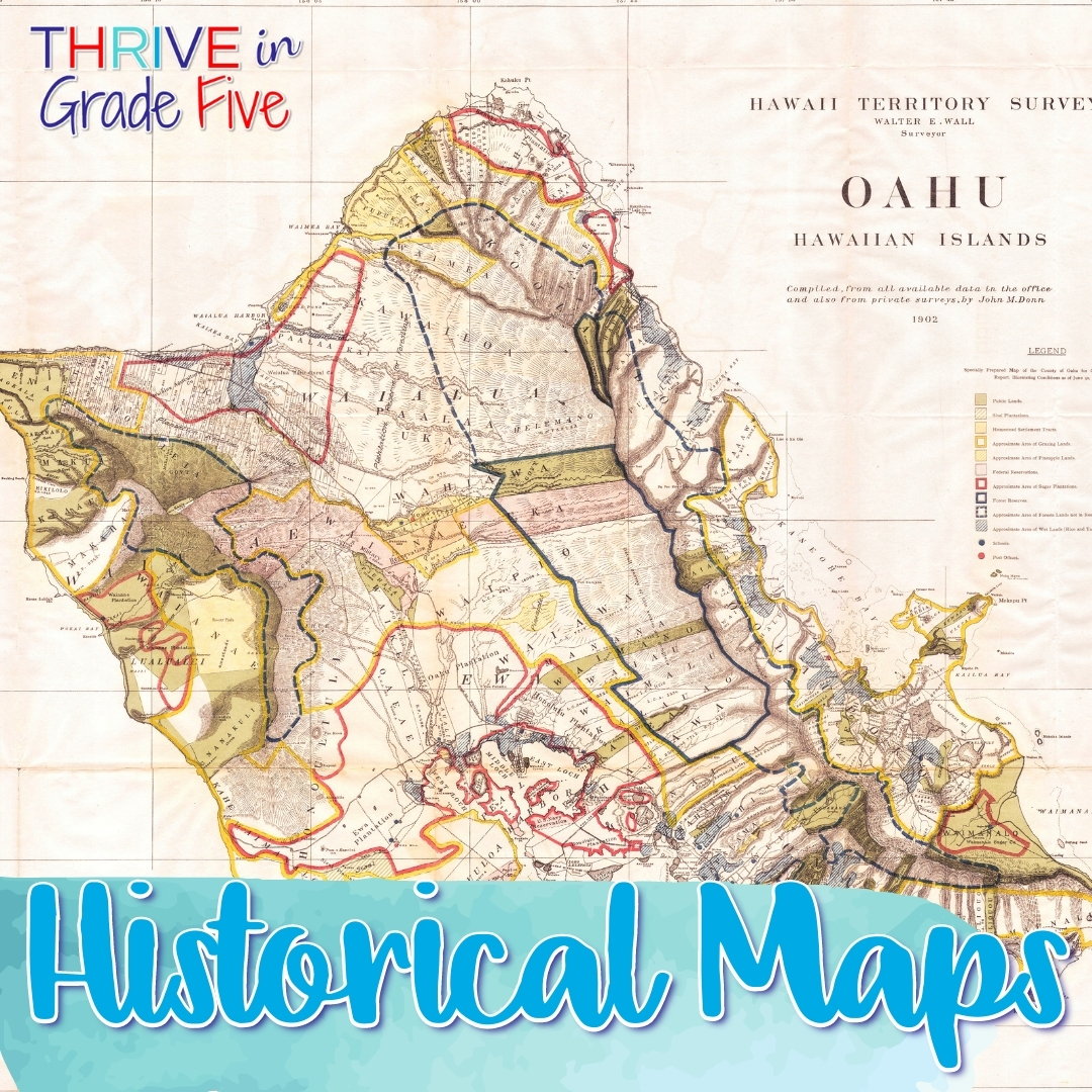 How to Teach Types of Maps - Upper Elementary - Thrive in Grade Five
