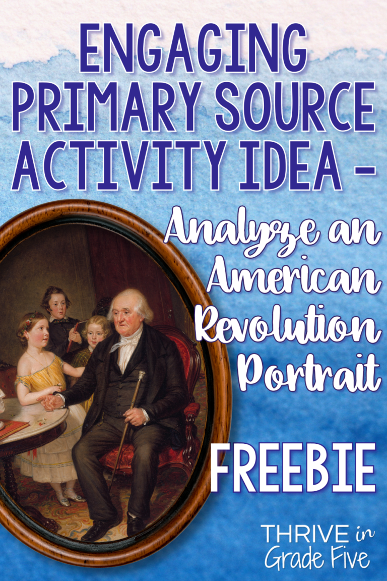 American Revolution Portrait - A Fascinating Primary Source Activity ...