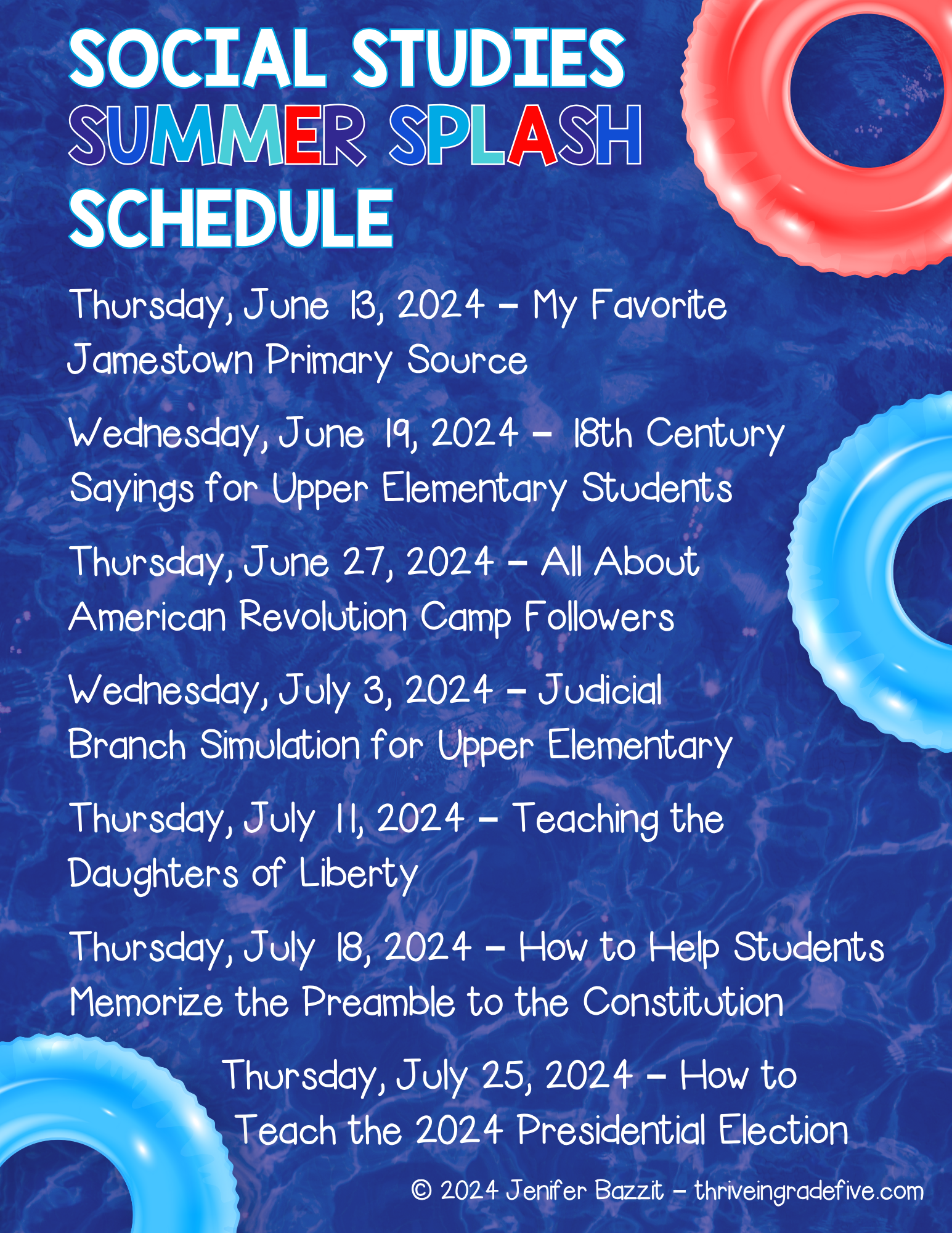 Social Studies Summer Splash - Brief, Enjoyable PD Videos - Thrive in ...