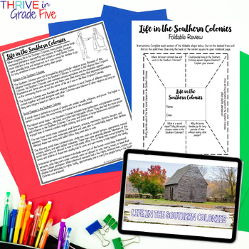 Southern Colonies Unit - Thrive in Grade Five