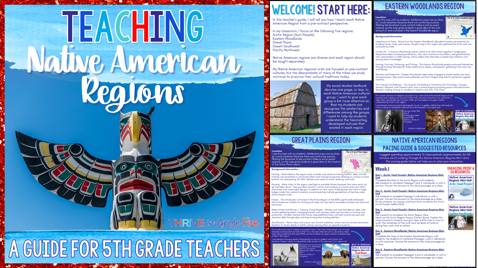 How to Teach Pre-Contact Native American Regions - Guide for 5th Grade ...